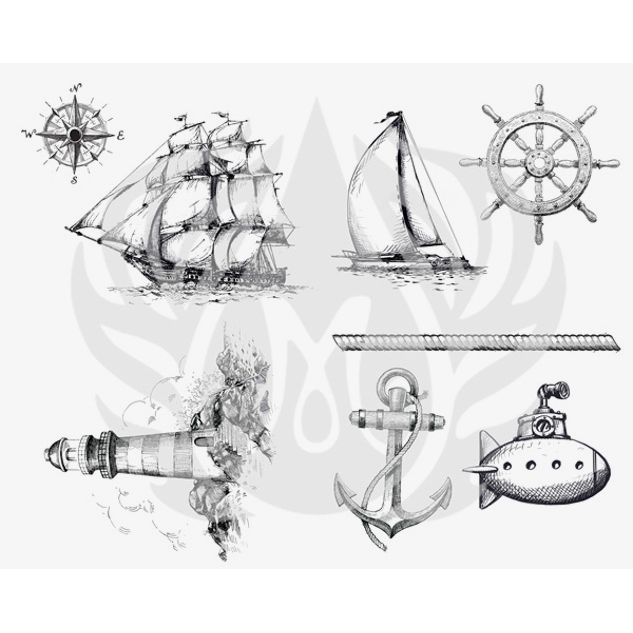 Mayco Designer Silkscreen DSS-100 Nautical - 15″ x 12″ | Clay King