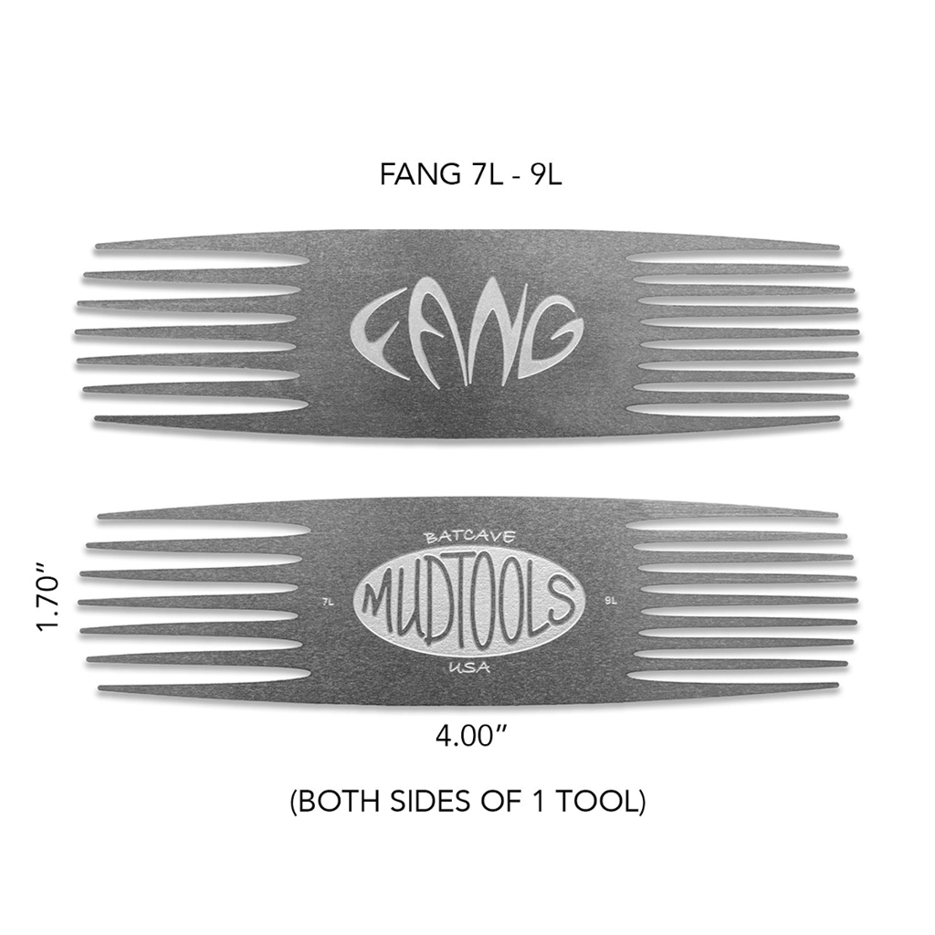 Mudtools Fang Stainless Steel Scoring Tool - Large 7L-9L | Clay King
