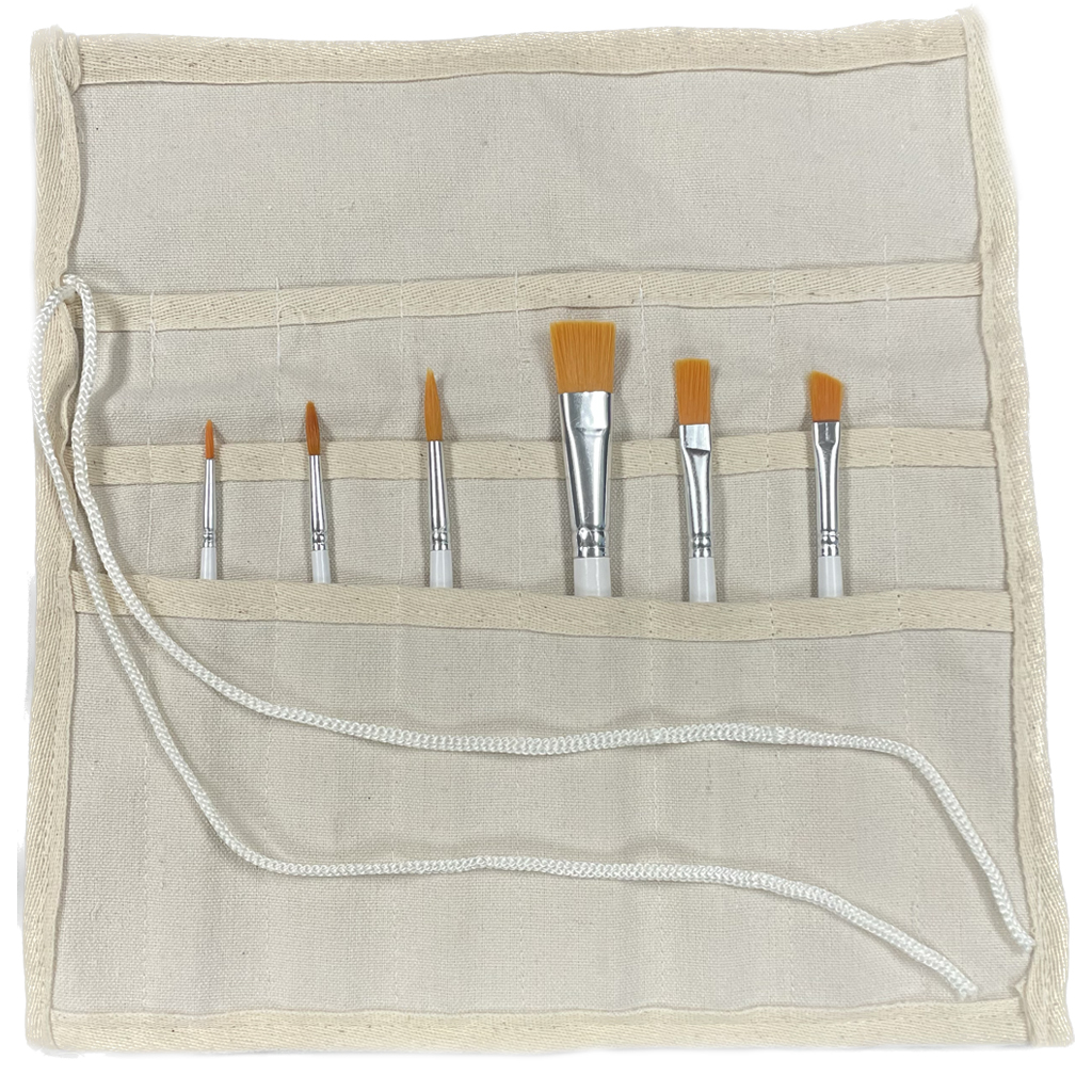 Artisan 6pc Brush Set with Canvas Case | Clay King