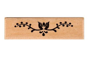 Artisan A42-23-03 Wood and Rubber Rectangle Stamp | Clay King