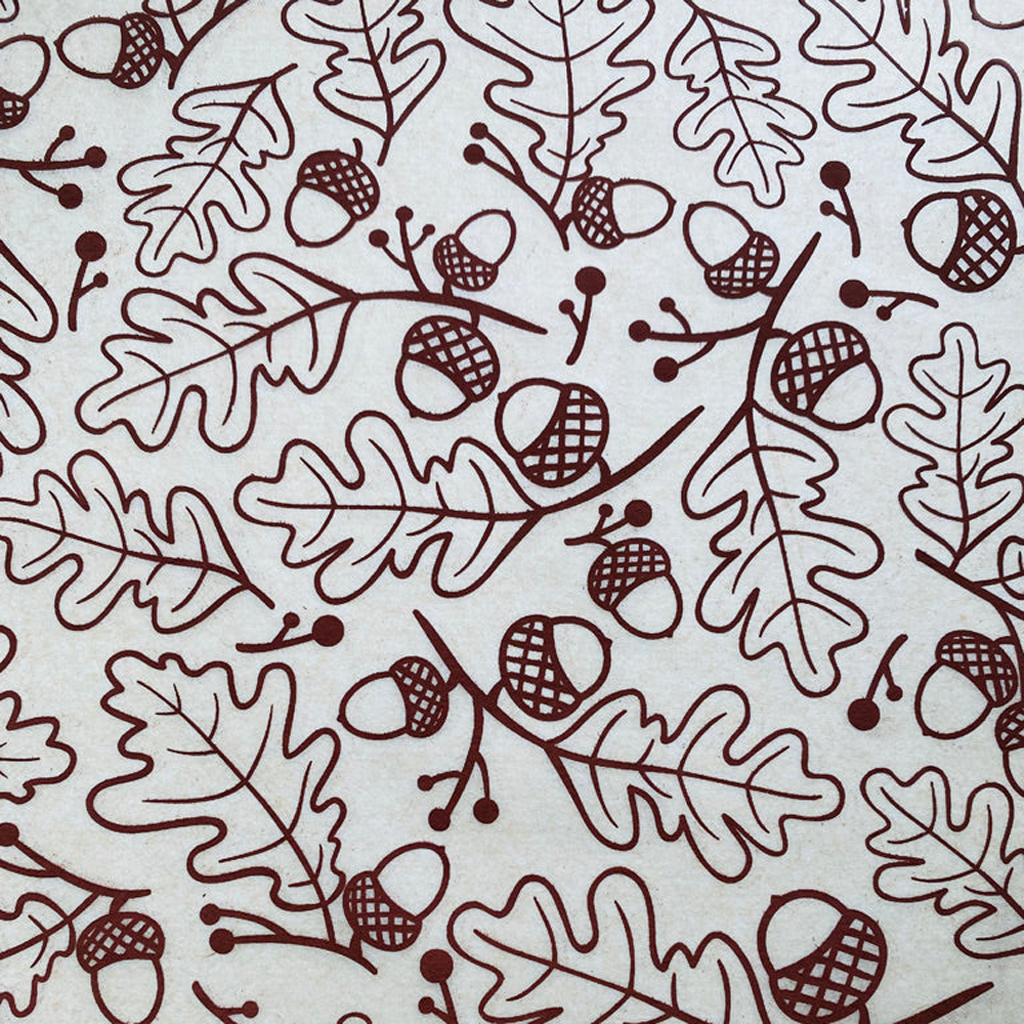 Elan Pottery Underglaze Transfer - Acorns Brown - 19″ x 13″ | Clay King