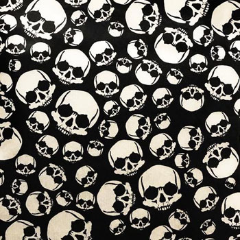 Elan Pottery Skulls Black Ceramic Underglaze Transfer - 19″ x 13 ...