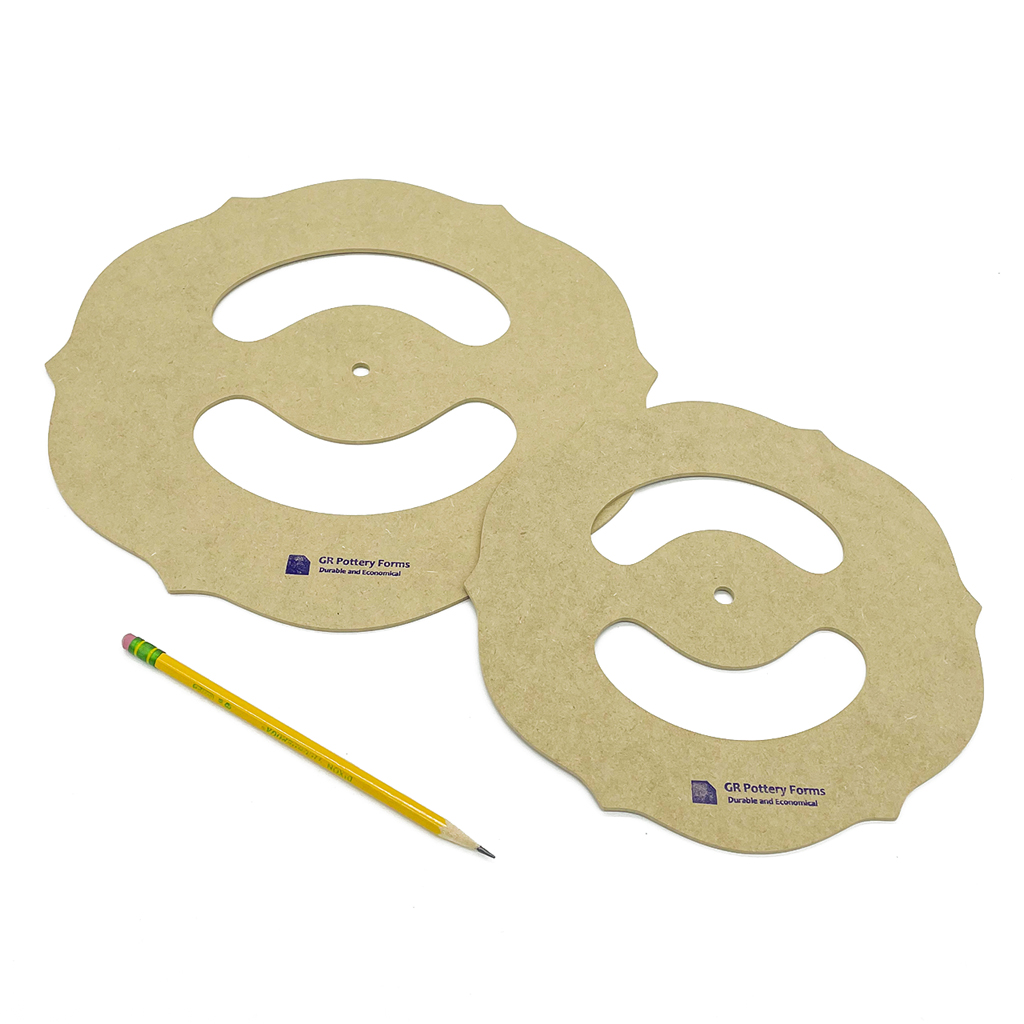 G.R. Pottery Forms - T4 Iris Rim Template - 2 Pack | Clay King