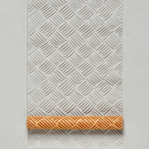 MKM TW-011 Twig Roller - Basket Weave | Clay King