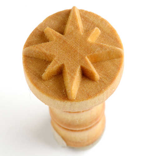 MKM SCM-086 Medium Round Stamp - 8 Point Star | Clay King