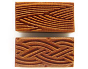 MKM SRM-012 Medium Rectangle Stamp - Braid | Clay King