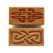 MKM SRM-040 Medium Rectangle Stamp - Celtic Knot | Clay King