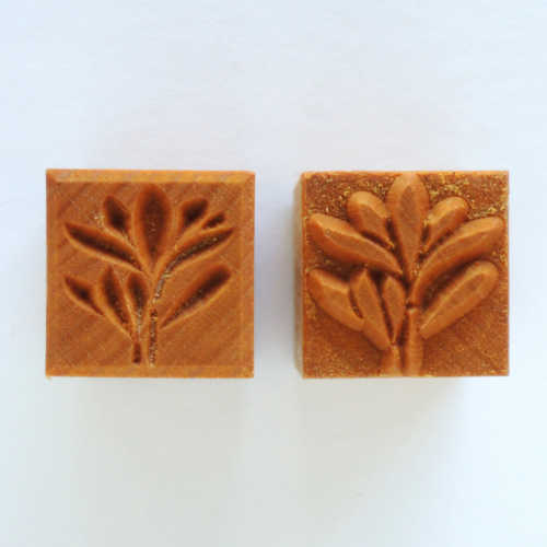 MKM SSM-108 Medium Square Double Sided Stamp - Flower | Clay King