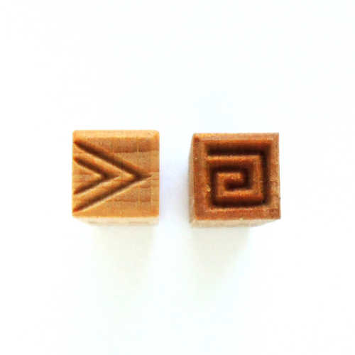 MKM SSS-004 Double-Sided Small Square Stamp | Clay King