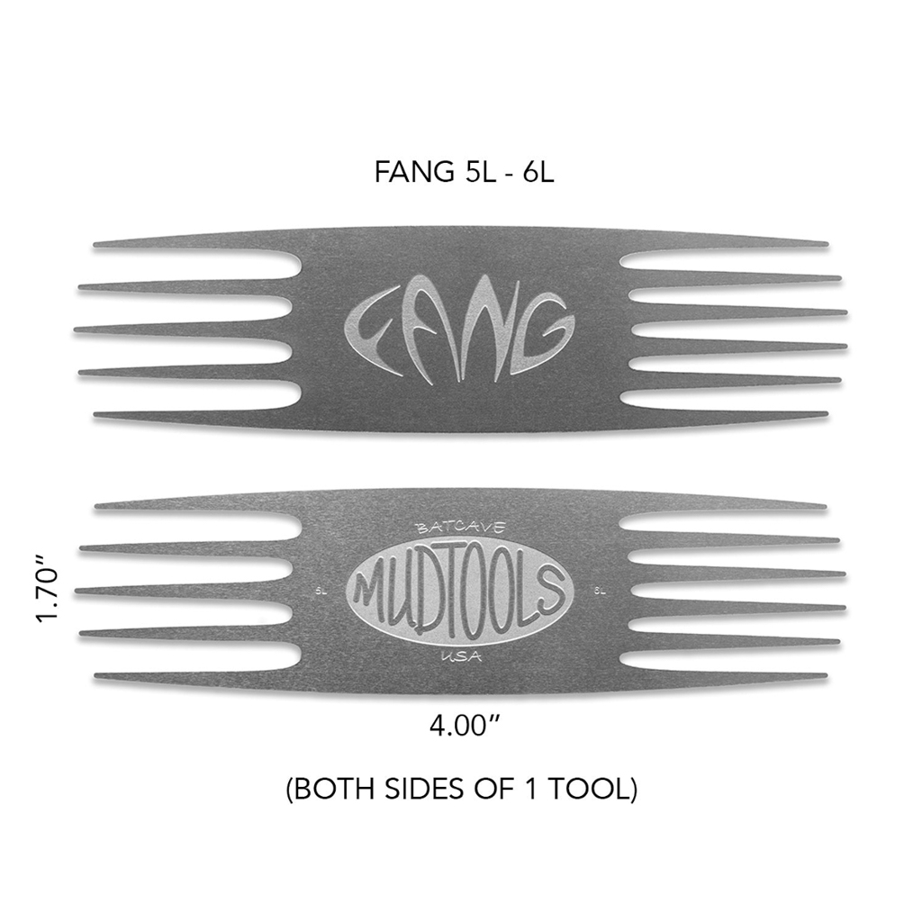 Mudtools Fang Stainless Steel Scoring Tool - Large 5L-6L | Clay King