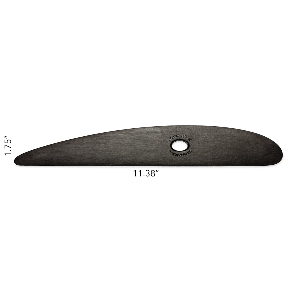 Mudtools Extra-Firm Black Platter Rib - Large | Clay King