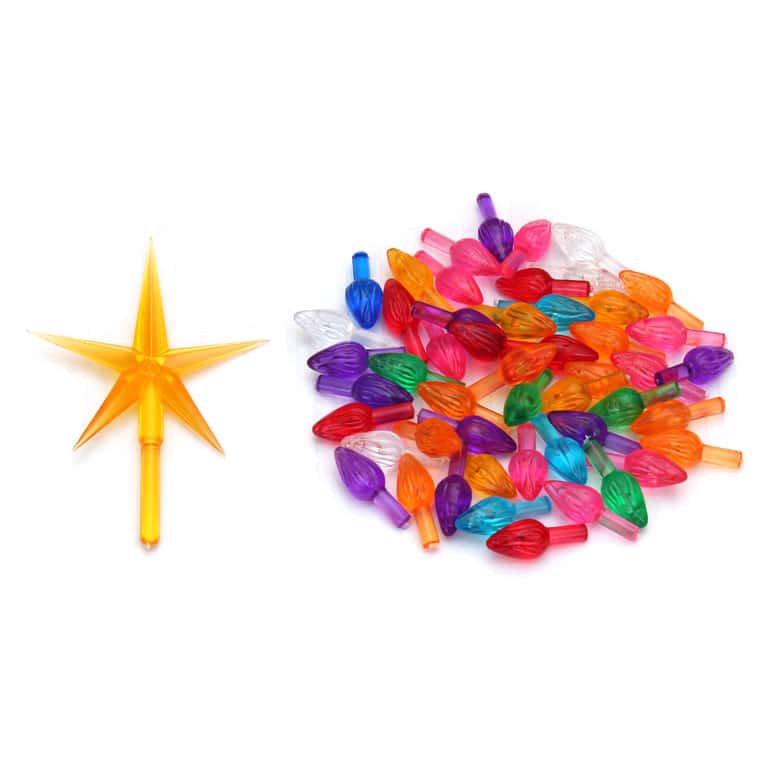 Colored Light Inserts for Bisque Christmas Tree | Clay King