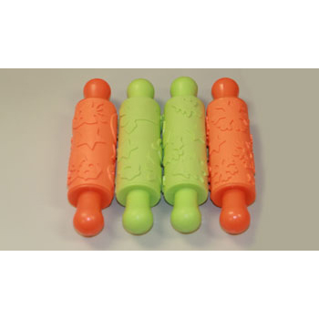 Play-N-Clay Rubber Patterned Rollers Set of 4 | Clay King