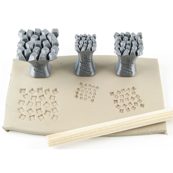 Spectrum RR050 Set of 3 Stamps - Square Dots | Clay King