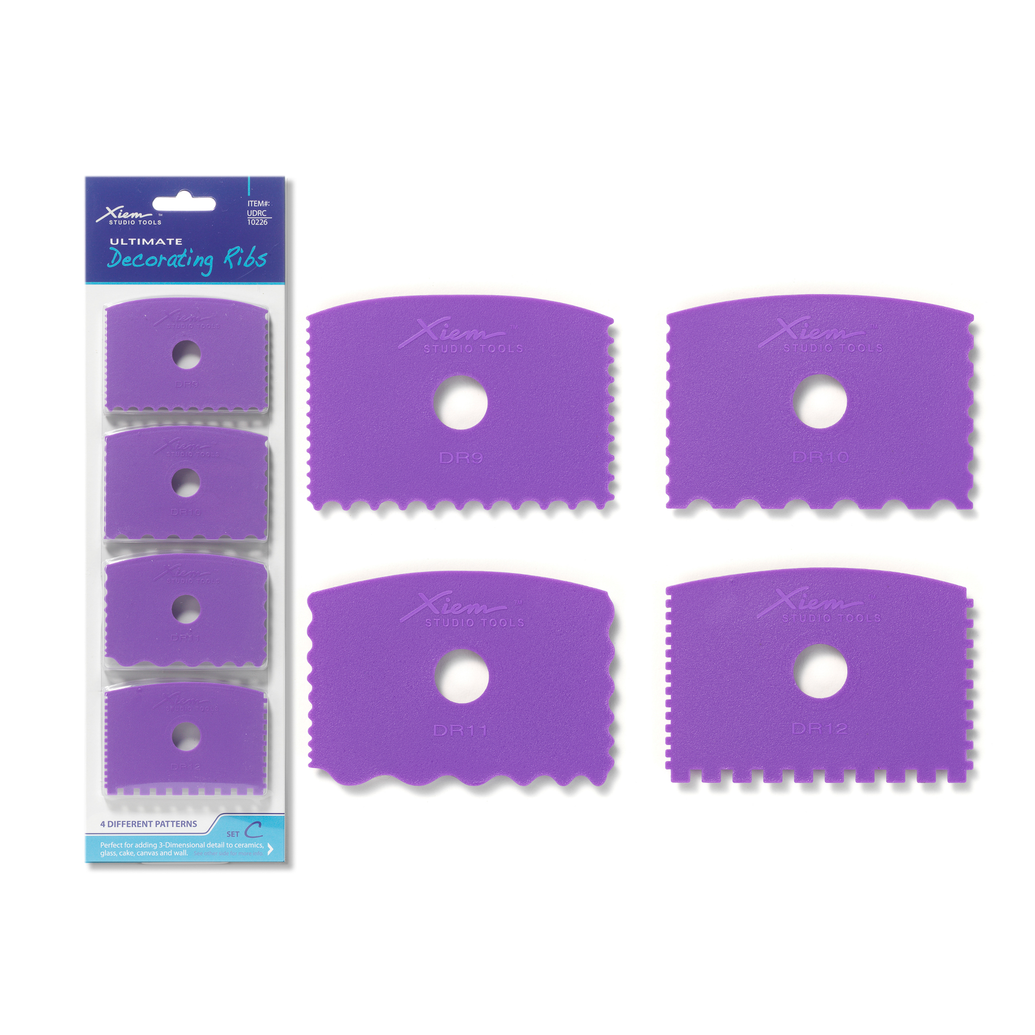 Xiem Decorating Ribs Set C - of 4 | Clay King