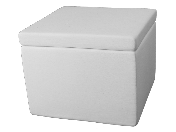 Wholesale Bisqueware - 1253 Small Square Box | Clay King