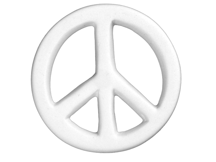 Wholesale Bisqueware - Peace Symbol Tag-Along | Clay King