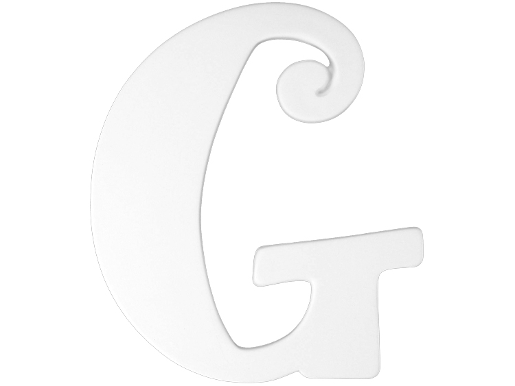 Wholesale Bisqueware - 6″ Curly G | Clay King