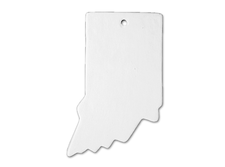 Wholesale Bisqueware - Indiana State Ornament | Clay King