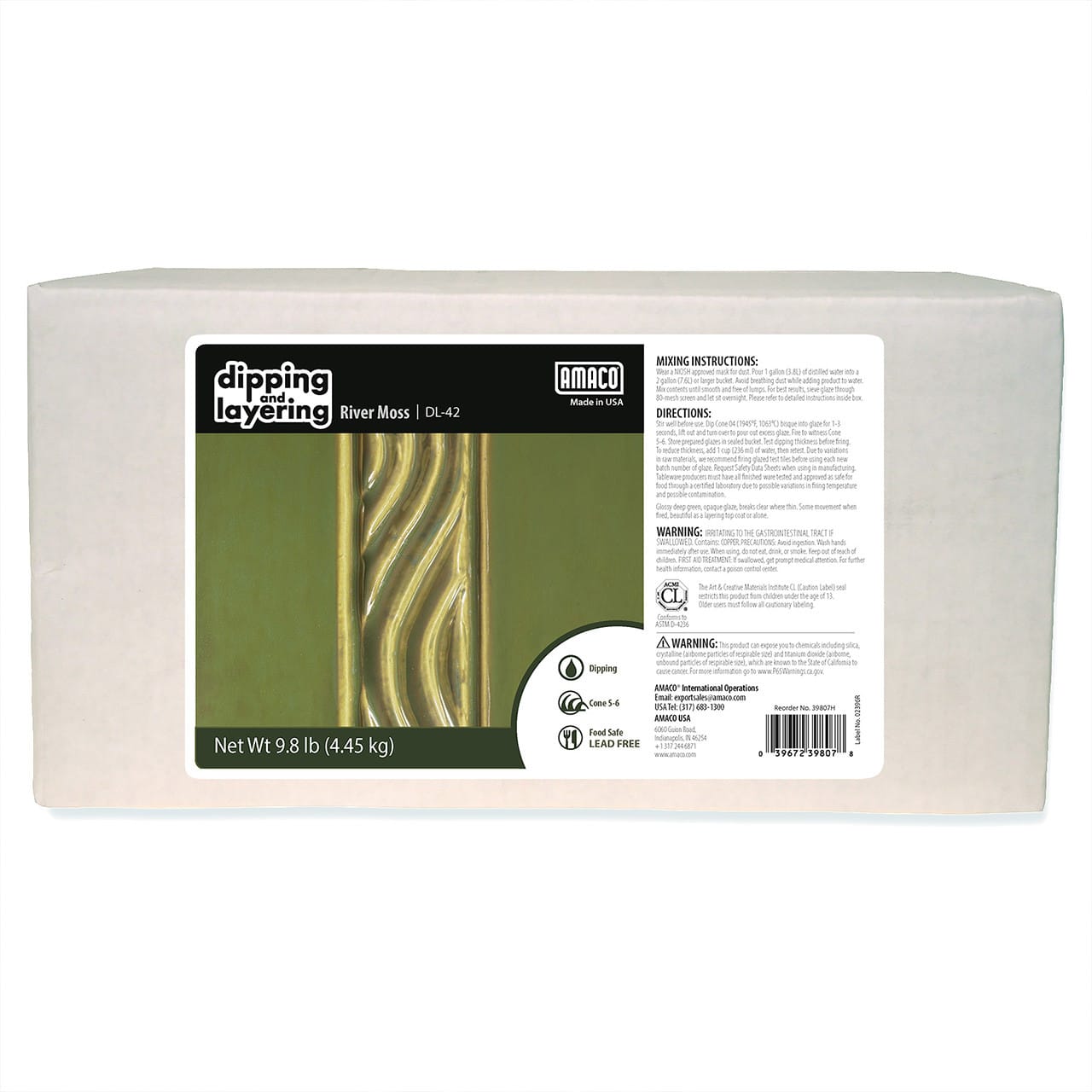 Amaco Dipping & Layering - DL-42 River Moss - Dry | Clay King