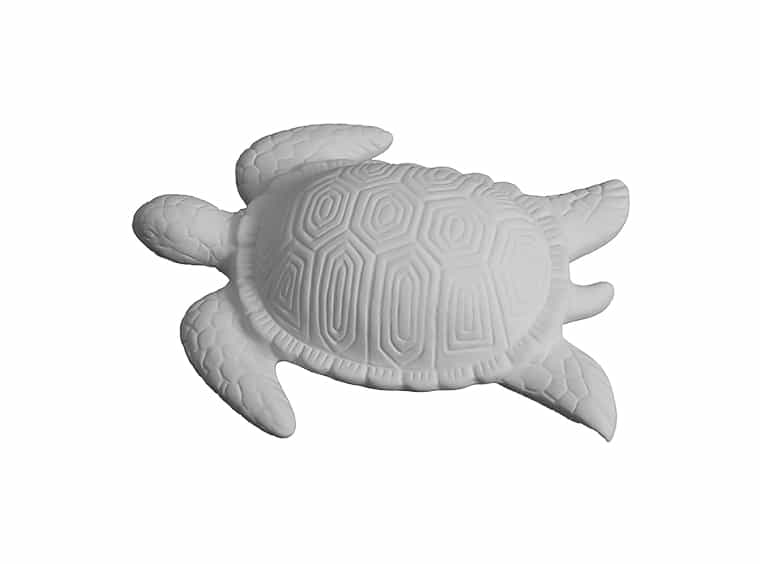 Wholesale Bisqueware - 1757 Contemporary Sea Turtle Plaque | Clay King