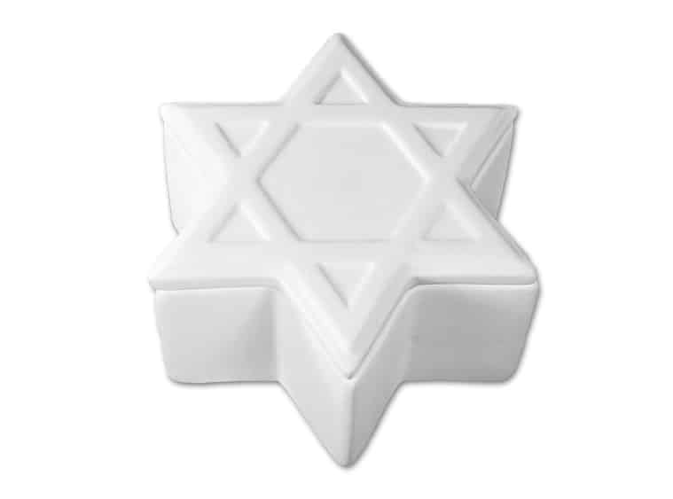 Wholesale Bisqueware - 2073 Star of David Box | Clay King