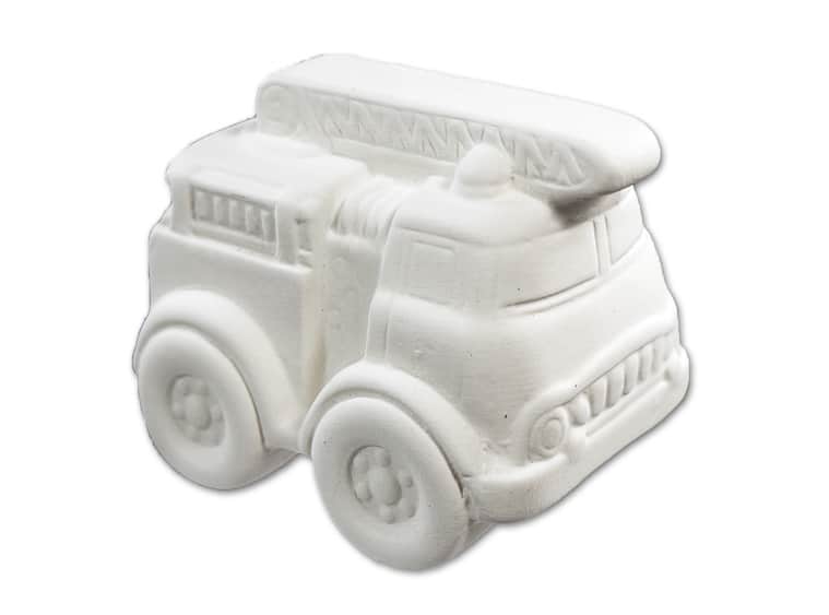 Wholesale Bisqueware - 4334 Fire Truck Mighty Tot | Clay King