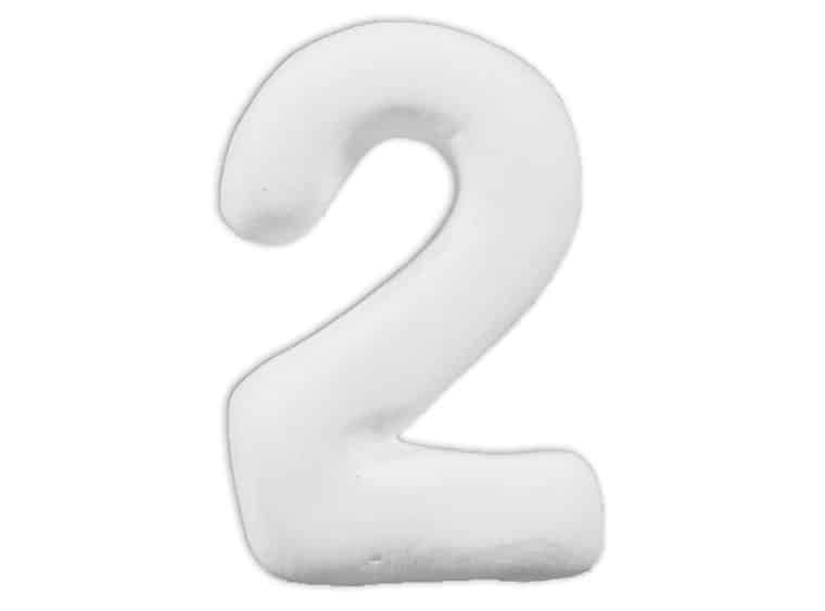 Wholesale Bisqueware - 5832 1″ Number 2 | Clay King